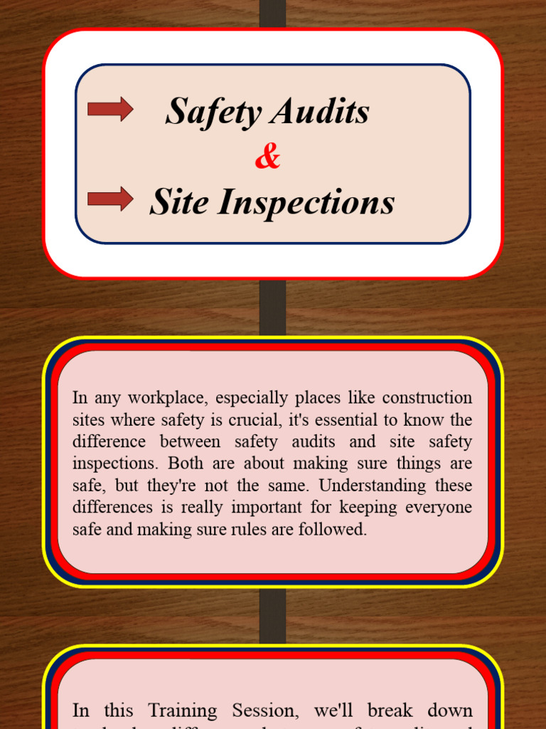 Safety Audit vs. Safety Inspection | PDF | Audit | Risk