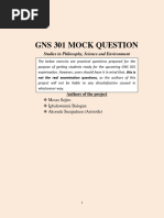 GST203 Philosophy and Logic Questions | PDF | Logic | Argument