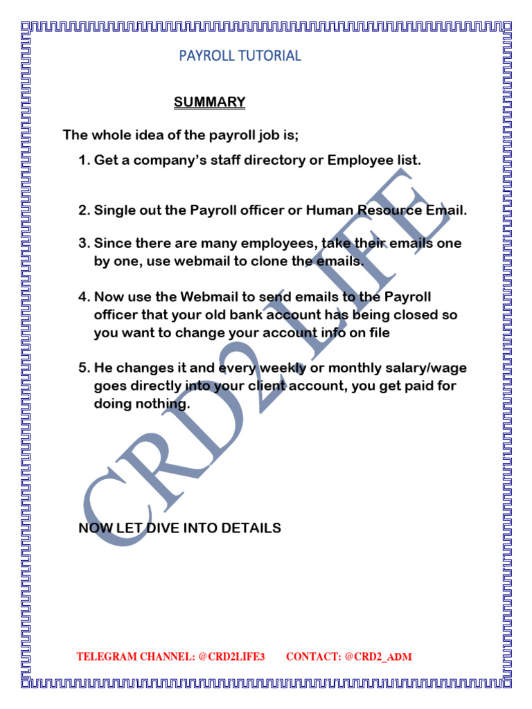 Payroll Tutorial 2 | PDF | Payroll | Online Services