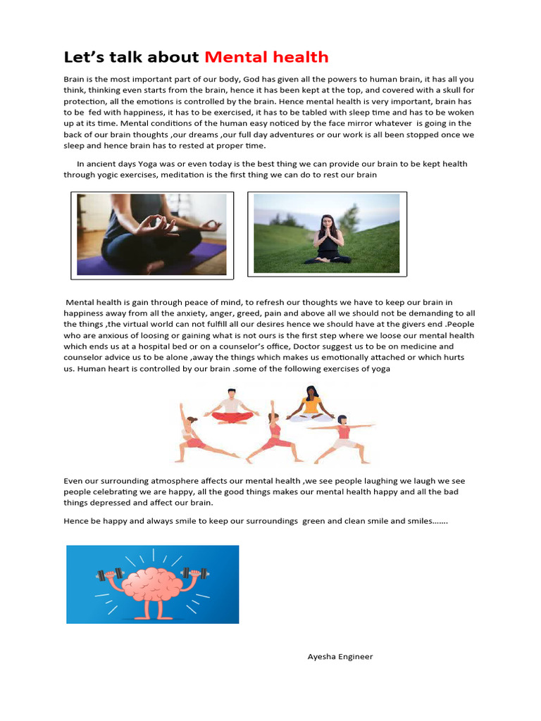 MENTAL HEALTH-1 | PDF