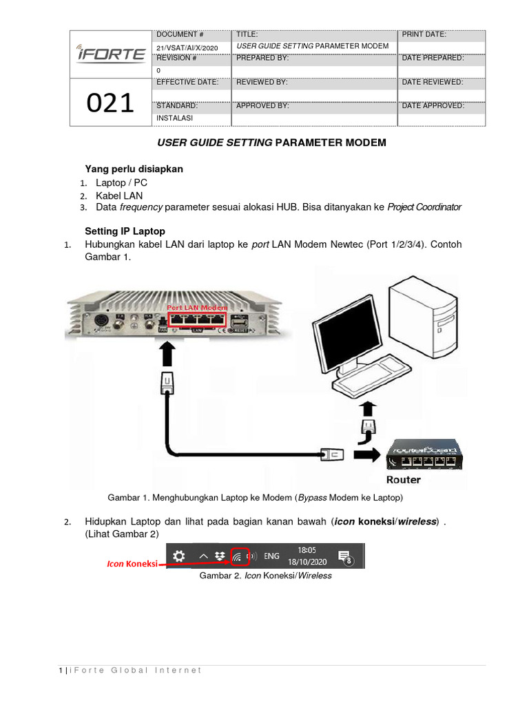 21 09102020 - User Guide Setting Parameter Modem Newtec MDM3100 - Done ...