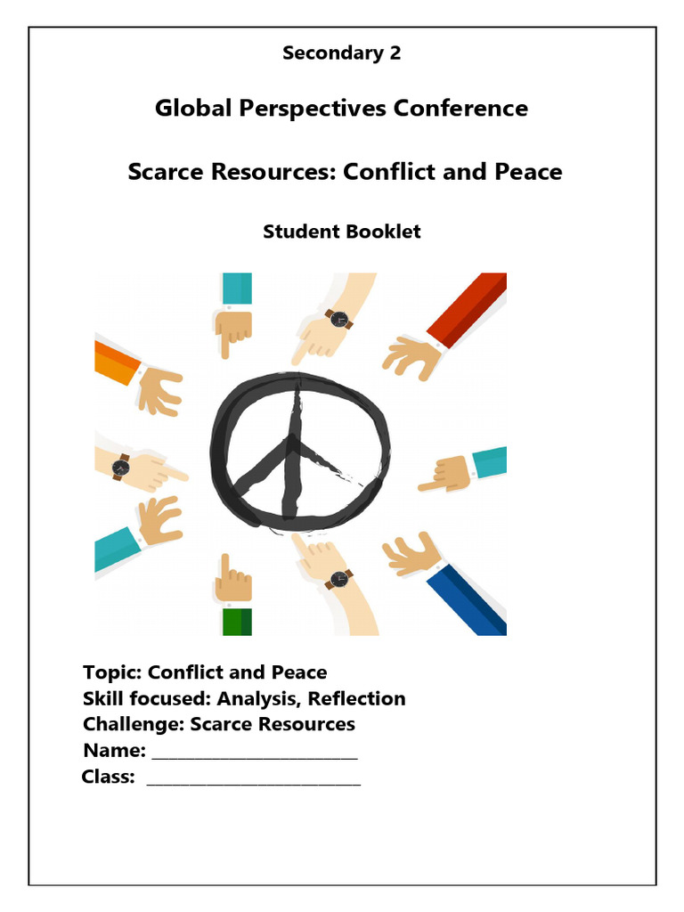 Conflict Resolution in Scarce Resources | PDF | Thought | Rubric (Academic)
