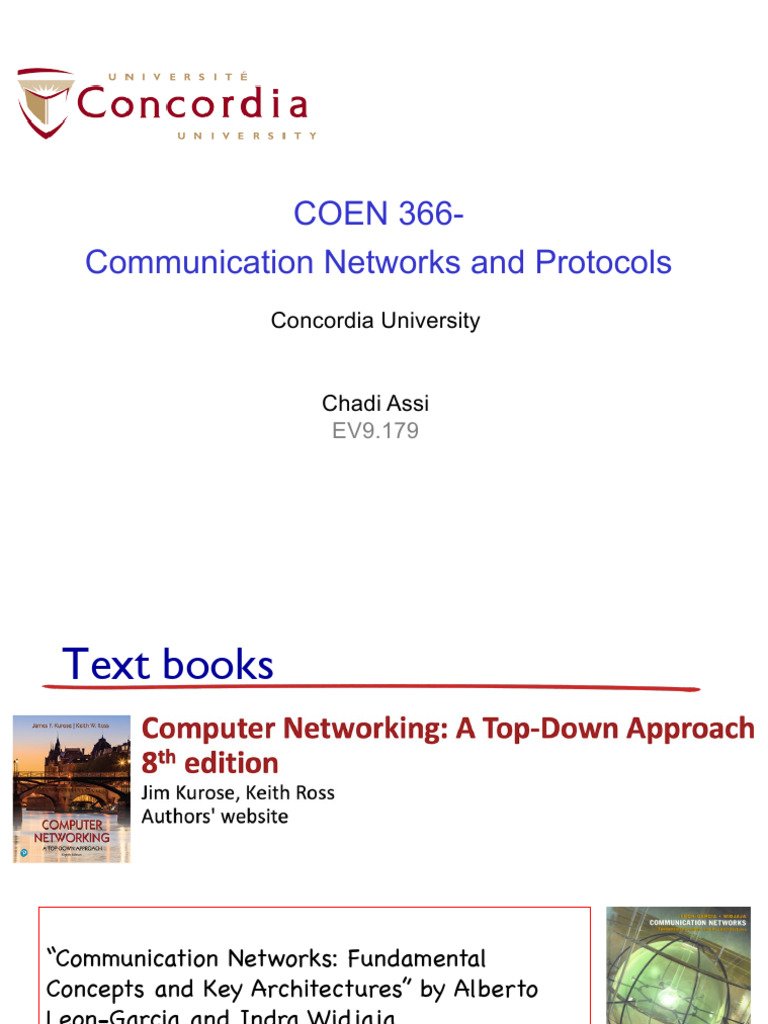Coen366 Module1 | PDF | Computer Network | Internet