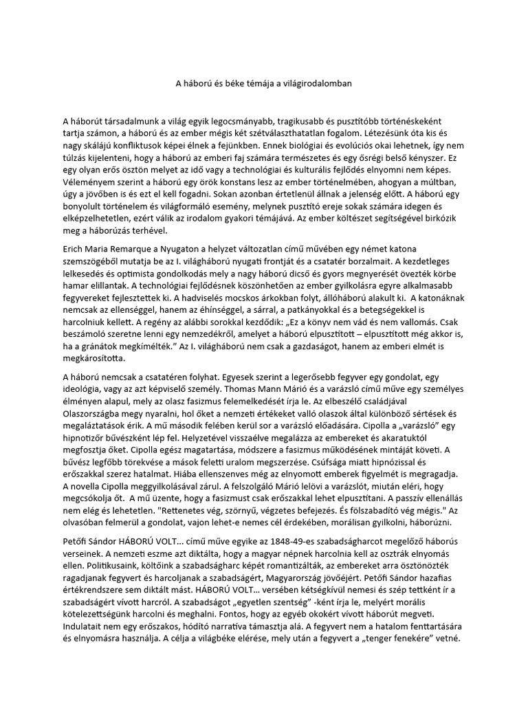 Háború És Béka | PDF
