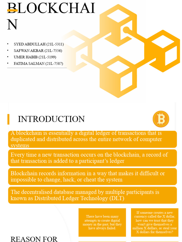 Blockchain Presentation | PDF | Cryptocurrency | Bitcoin