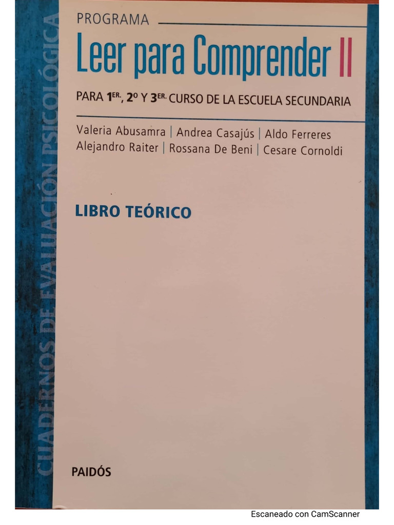 Abusamra & Otros - Leer para Comprender II - Libro Teórico | PDF