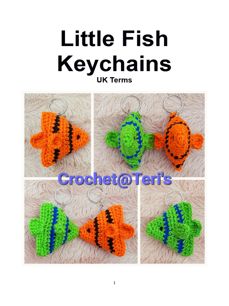 THK0106UK - Little Fish Keychains | PDF | Crochet | Crafts