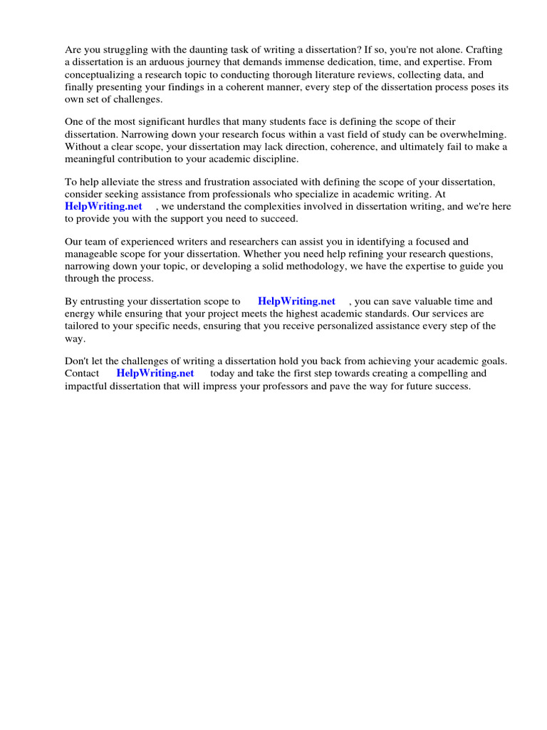 Dissertation Scope Example | PDF | Scope (Computer Science) | Thesis Dissertation Scope Example | PDF | Scope (Computer Science) | Thesis
