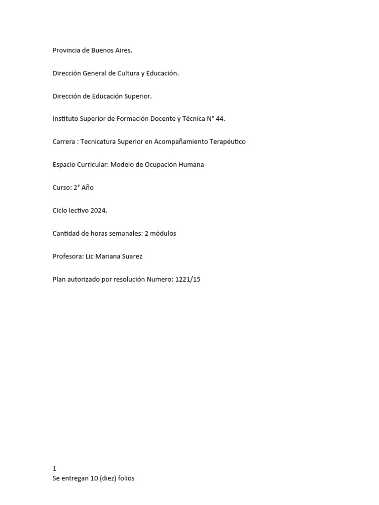 Modelo de Ocupacion Humana Superior | PDF | Terapia ocupacional ... Modelo de Ocupacion Humana Superior | PDF | Terapia ocupacional ...