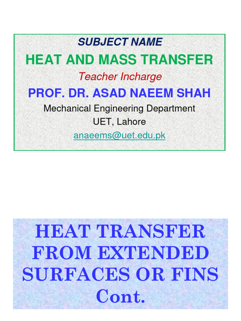 HMT Week 5 | PDF | Thermal Conductivity | Thermal Conduction