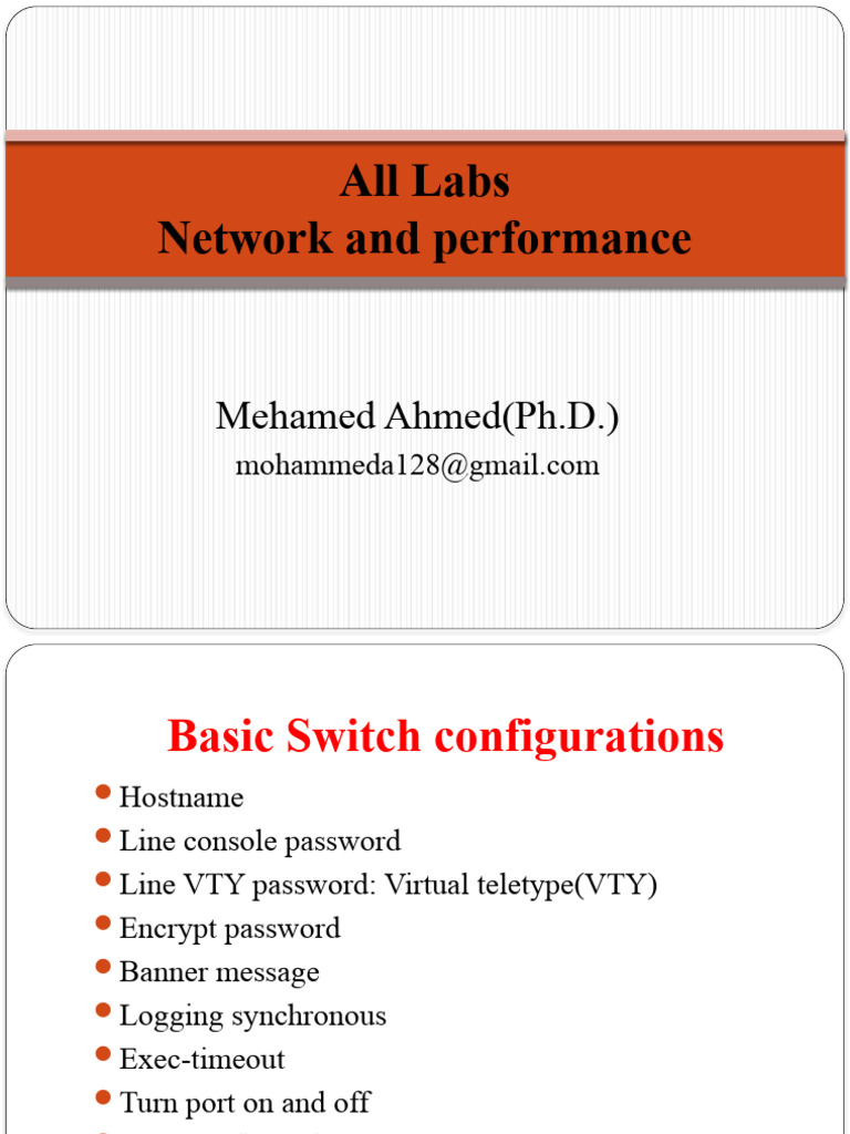Labs | PDF | Networking Standards | Communications Protocols