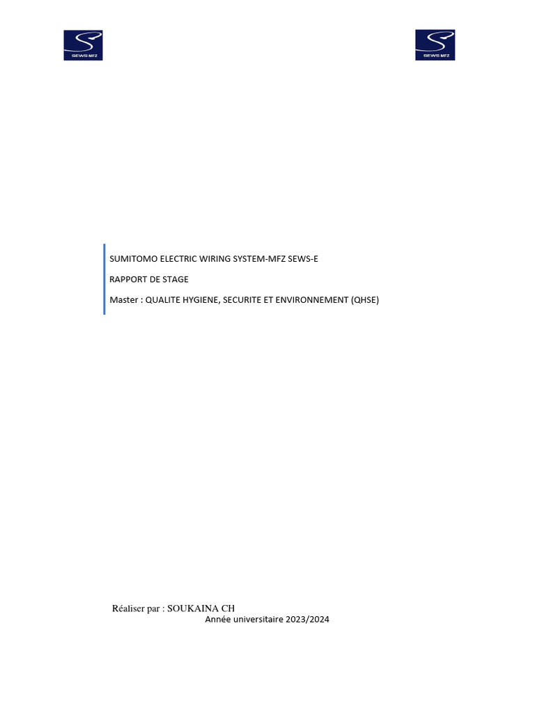 Rapport de Stage D'observation | PDF