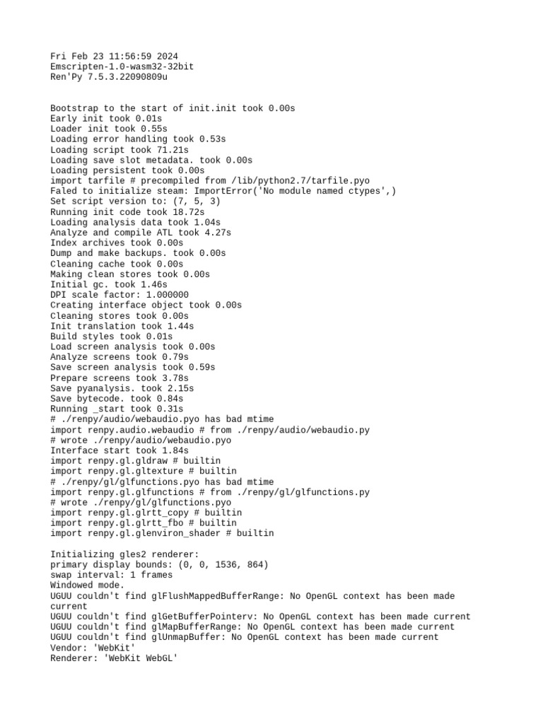 Log | PDF | Web Gl | Computing
