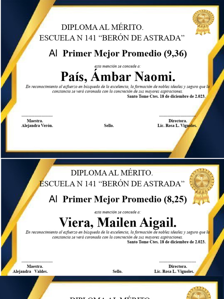 Diploma Al Mérito-3 | PDF