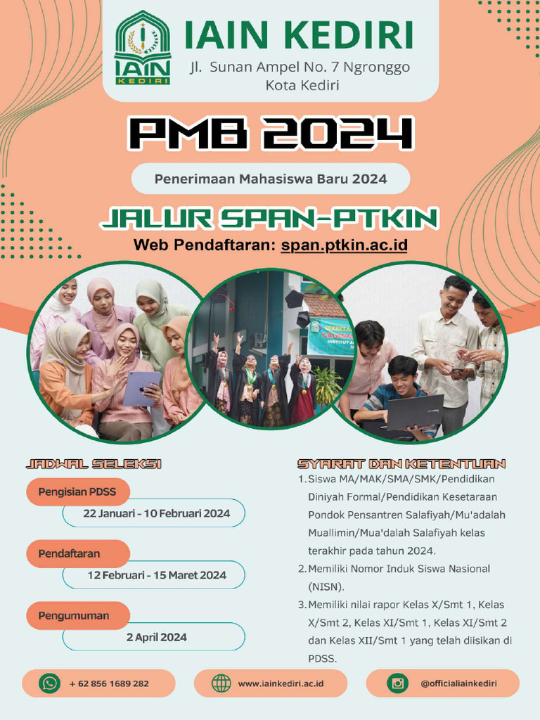 Brosur PMB IAIN Kediri 2024 | PDF