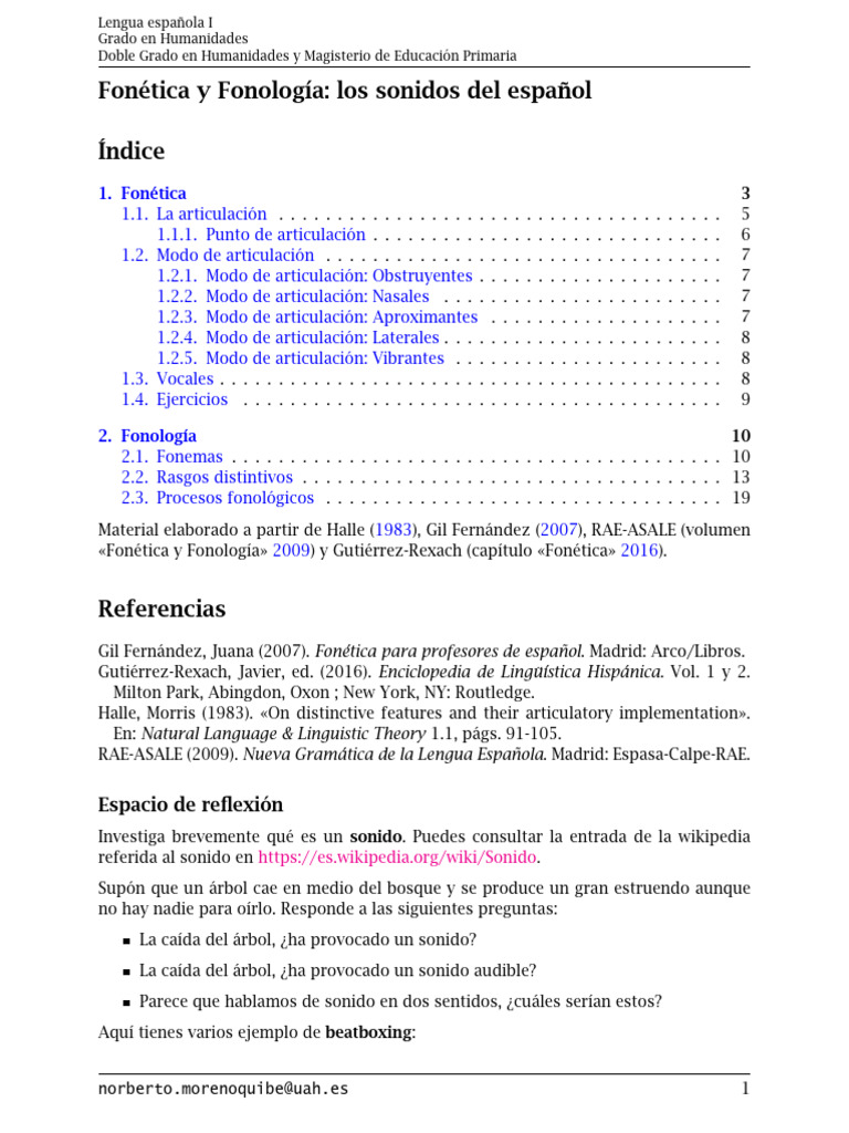 Fonética y Fonología del Español | PDF | Fonema | Fonología