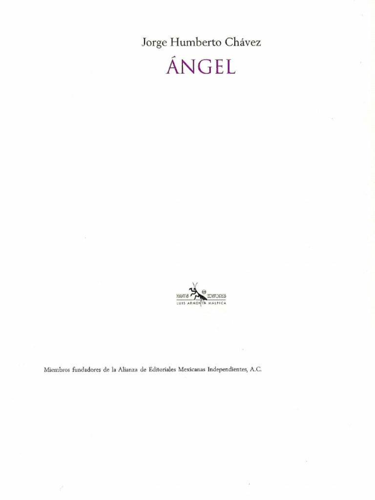 Jorge Humberto Chavez. Angel (México) | PDF