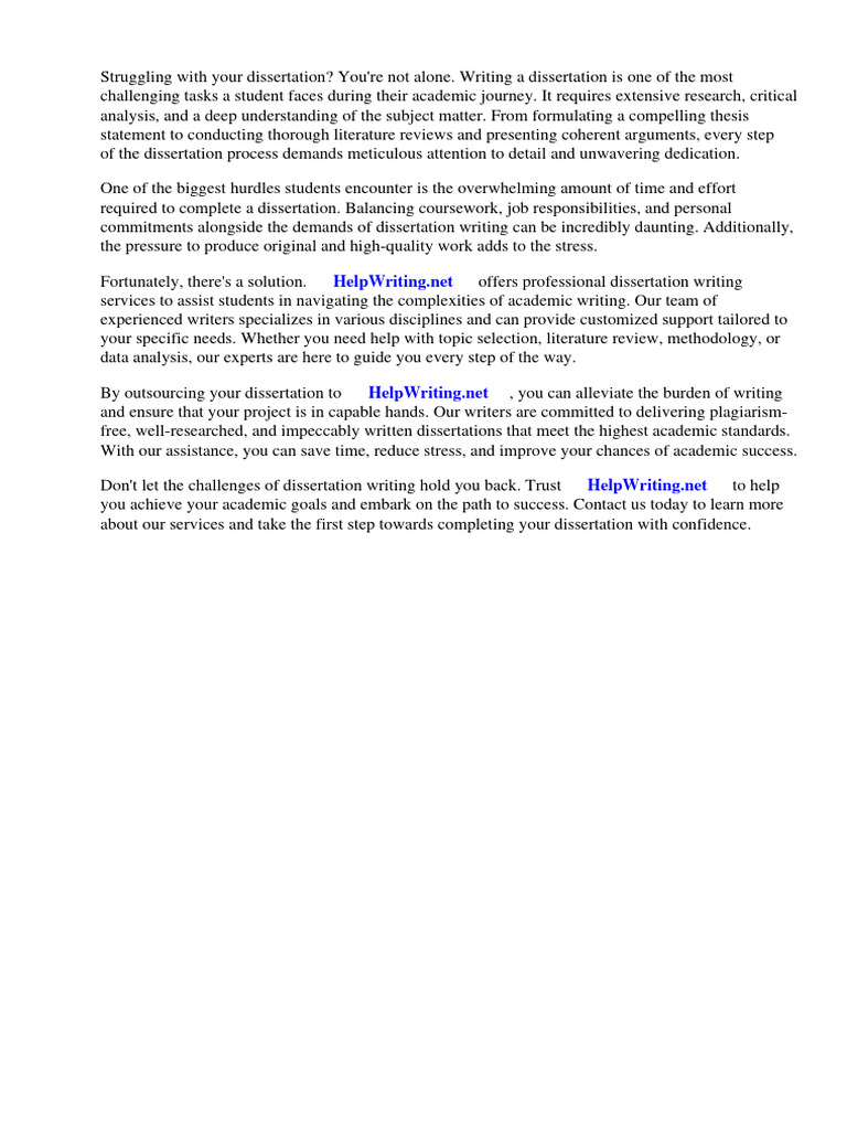 Examples of Dissertations | PDF | Thesis | Community