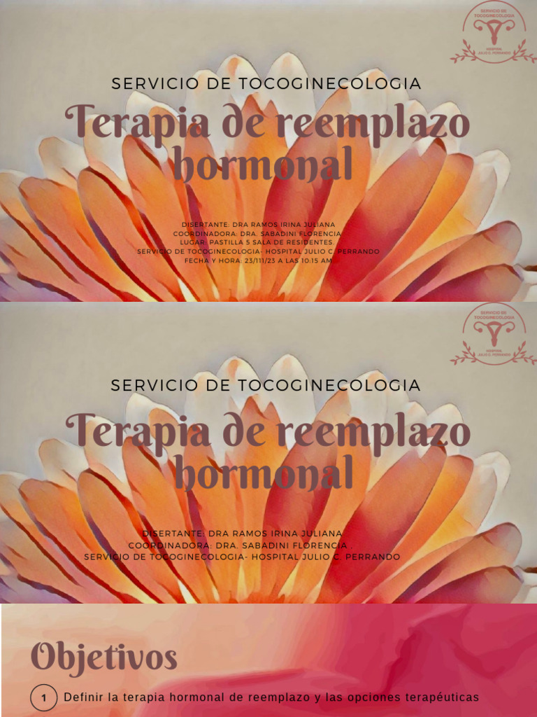 Terapia de Reemplazo Hormonal | PDF | Hormona luteinizante | Ciclo menstrual