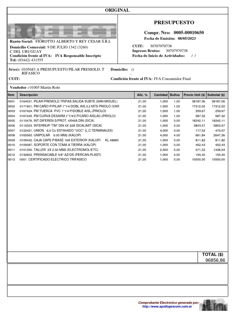 Pres - Premold. Trifasico | PDF