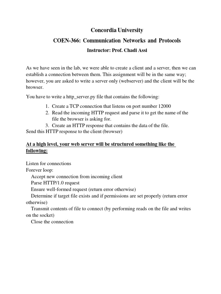 Socket Programming Assignment | PDF | Networking | Internet & Web Socket Programming Assignment | PDF | Networking | Internet & Web