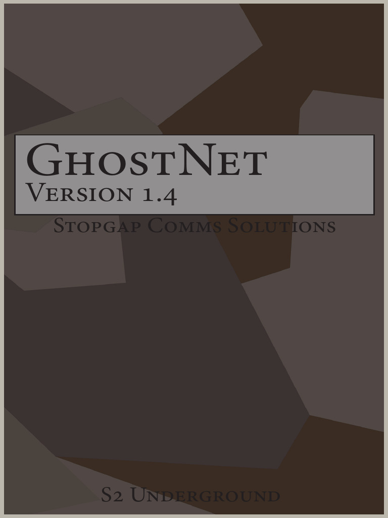 GhostNet Version 1.4 | PDF | Electronics | Wireless