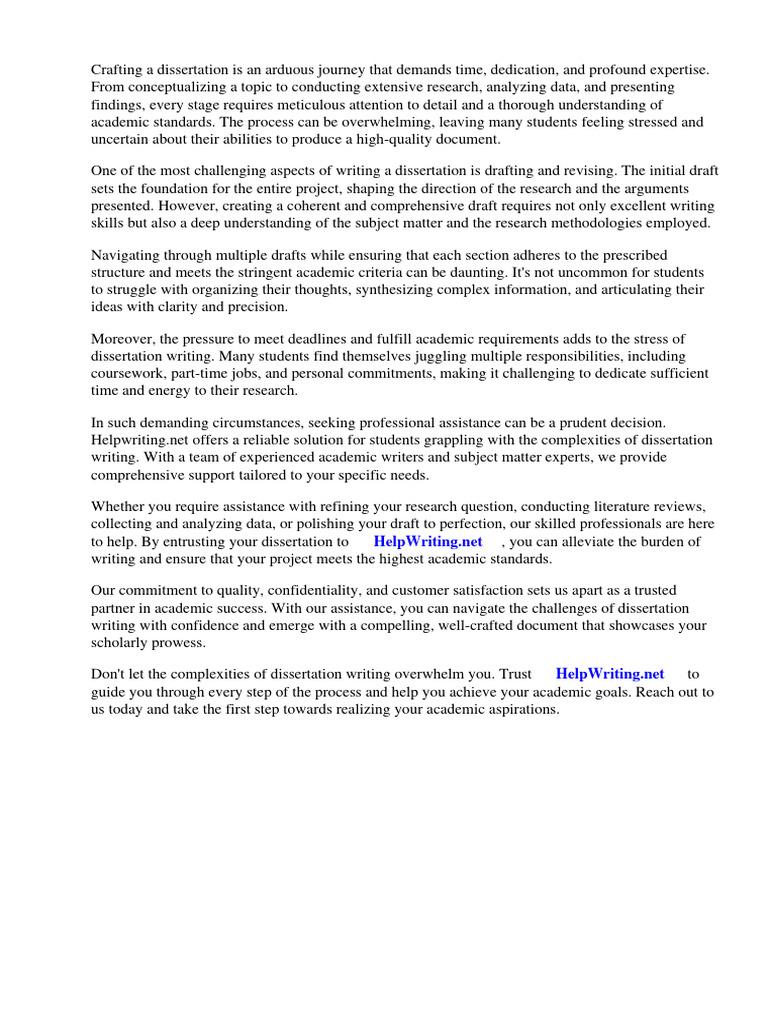 Dissertation Drafts | PDF | Thesis | Expert