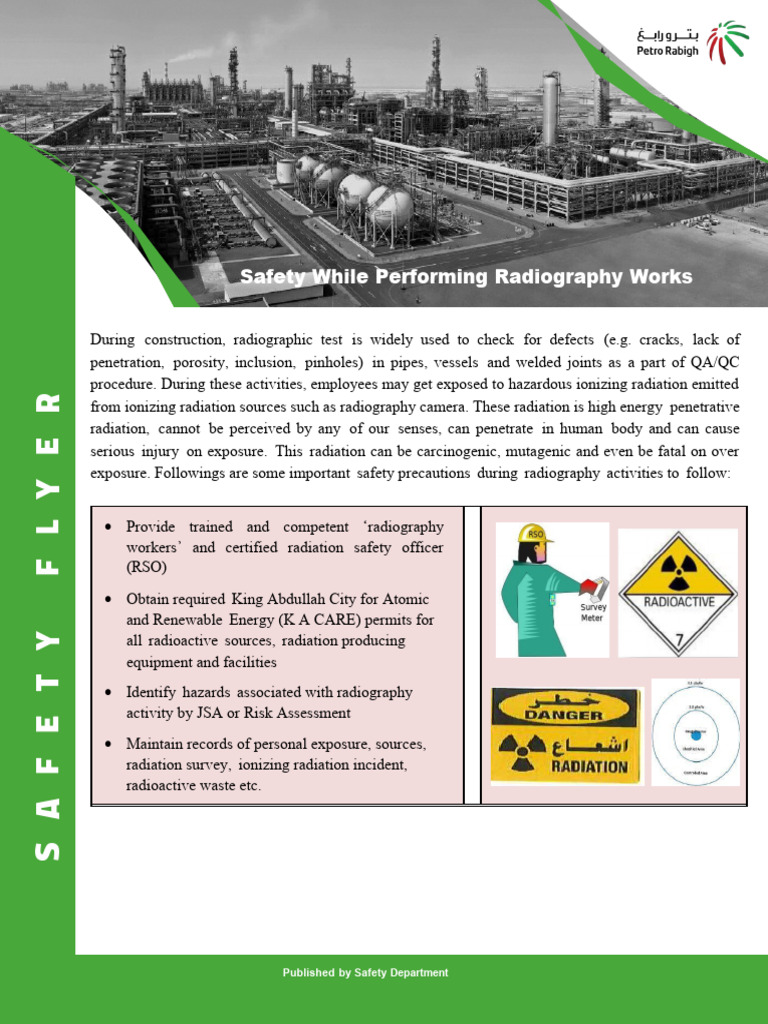 Safety While Performing Radiography Works | PDF