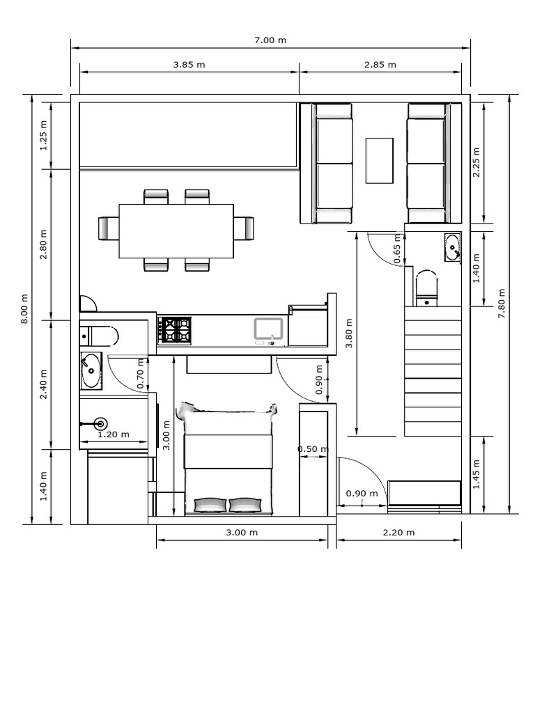 Plano de 7X8 Metros | PDF