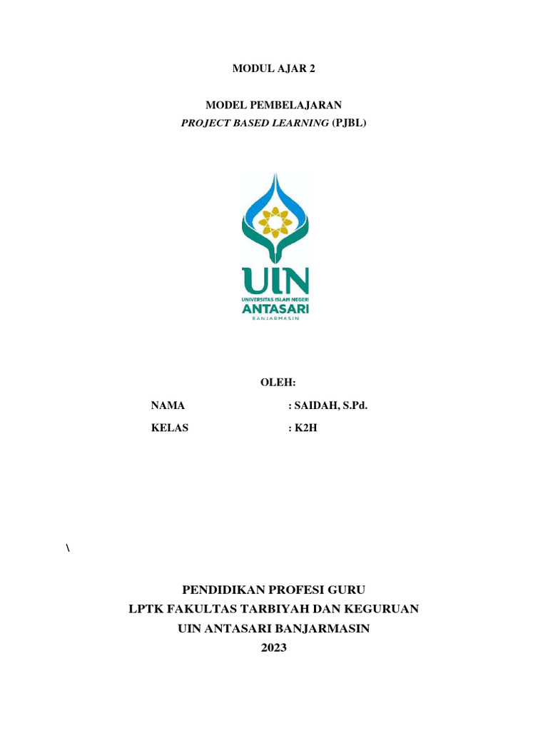 Contoh Modul Ajar PJBL IKM | PDF