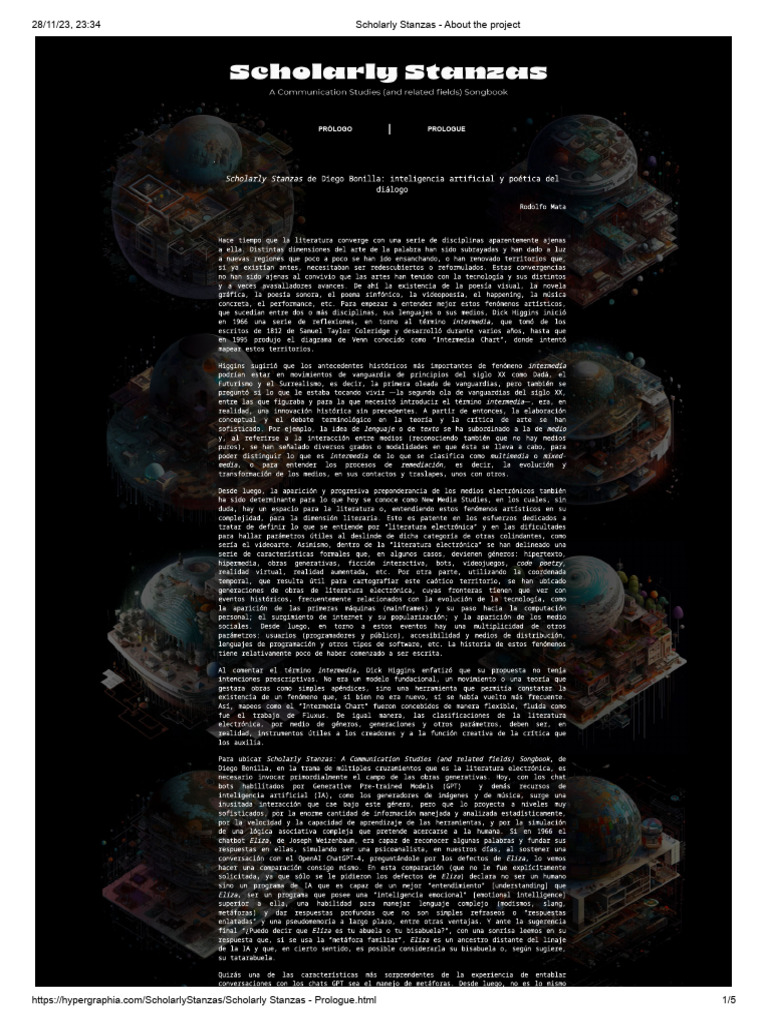 Scholarly Stanzas - About the Project | PDF | Inteligencia artificial | Inteligencia (IA) y ...