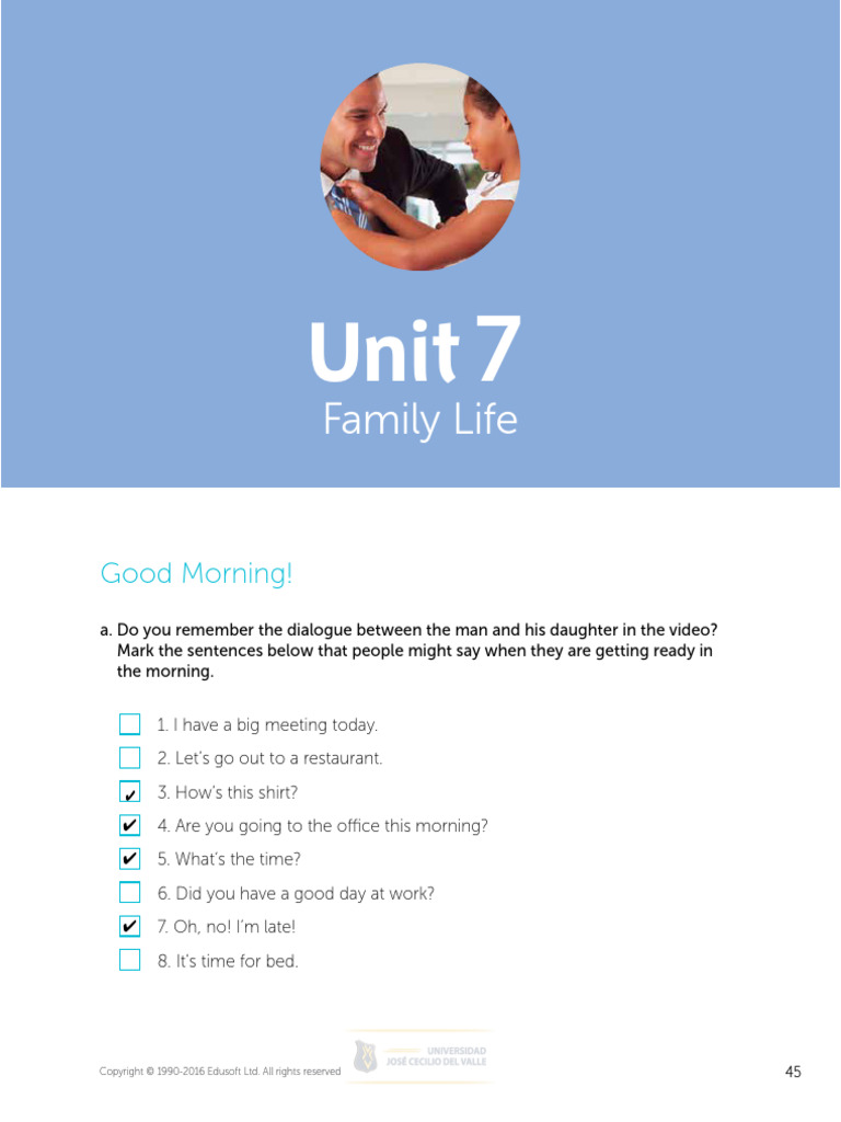 Basic 2 Workbook Unit 7 | PDF