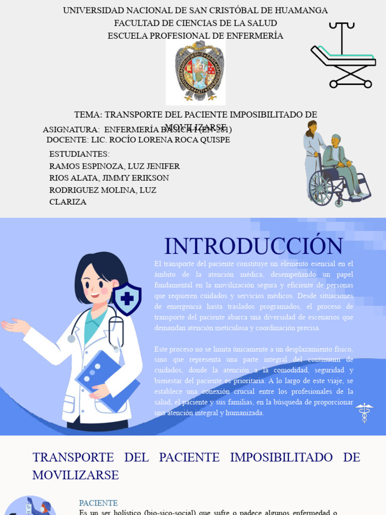 Transporte del paciente | PDF | Hospital | Ambulancia