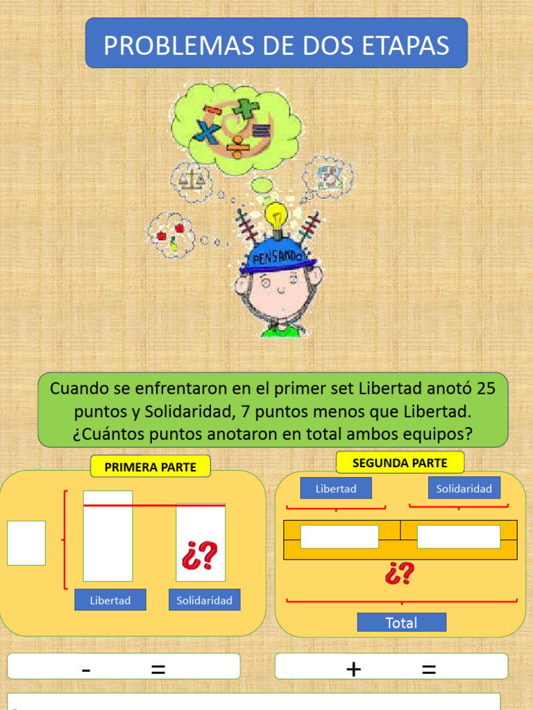 PROBLEMAS DE DOS ETAPAS | PDF