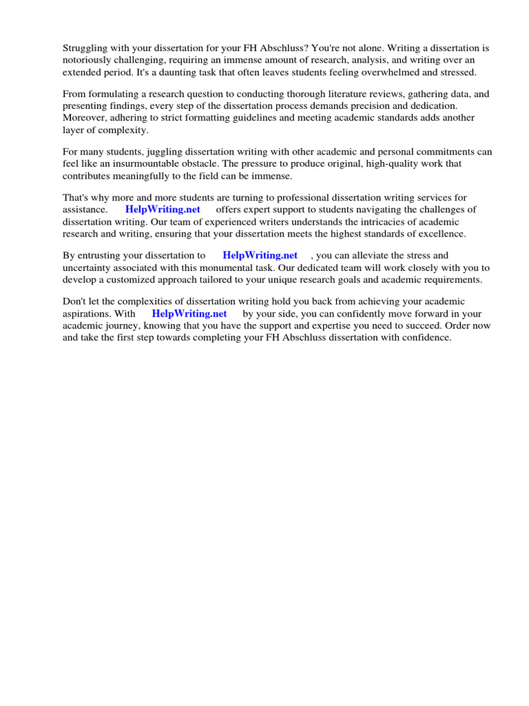 Dissertation FH Abschluss | PDF | Computers