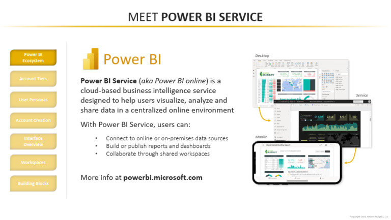 Up and Running With Power BI Service 10 | PDF