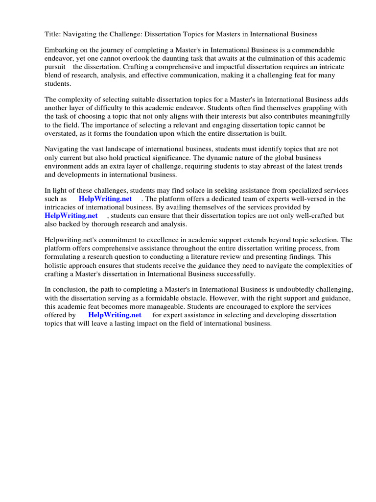 Master's Dissertation Topic Guide | PDF | Thesis | Social Media