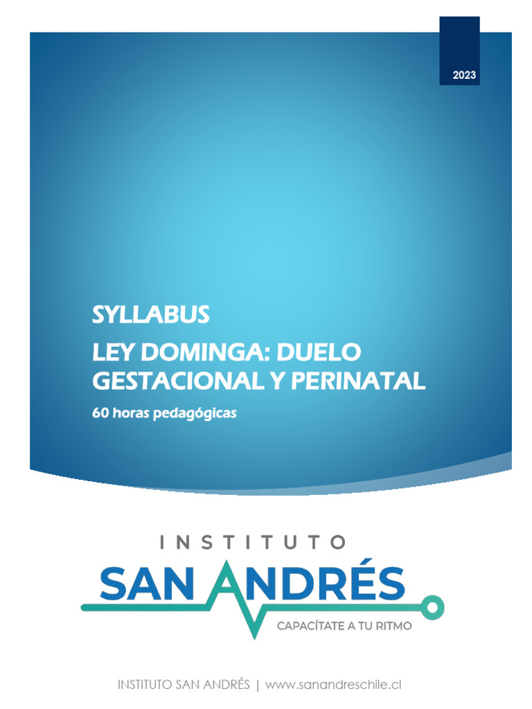 Syllabus Ley Dominga 60 HRS | PDF | Ciencia y matemáticas