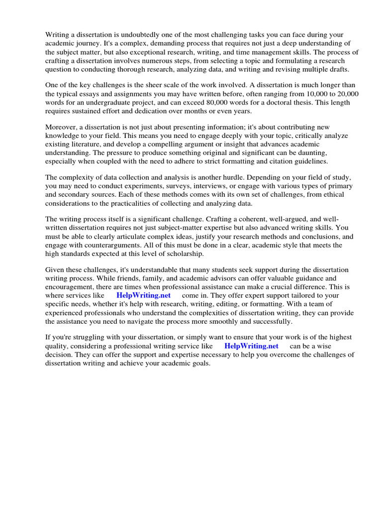 Introduction Dissertation Sample | PDF | Thesis | Essays