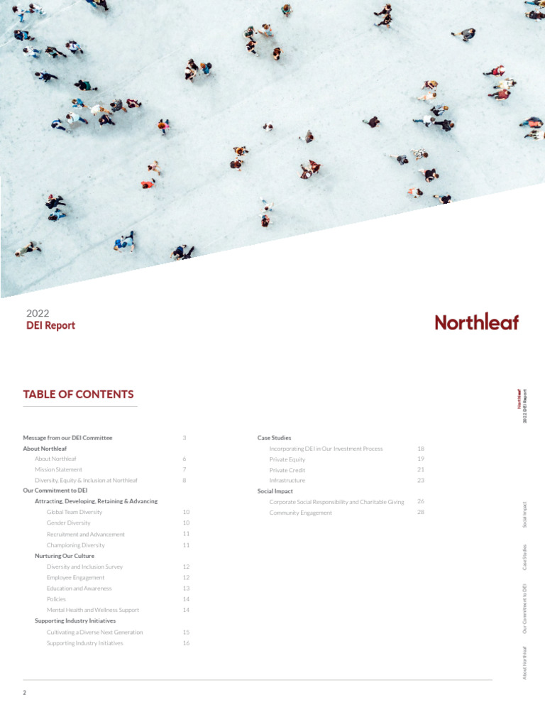 Northleaf 2022 Dei Report | PDF | Recruitment | Investing