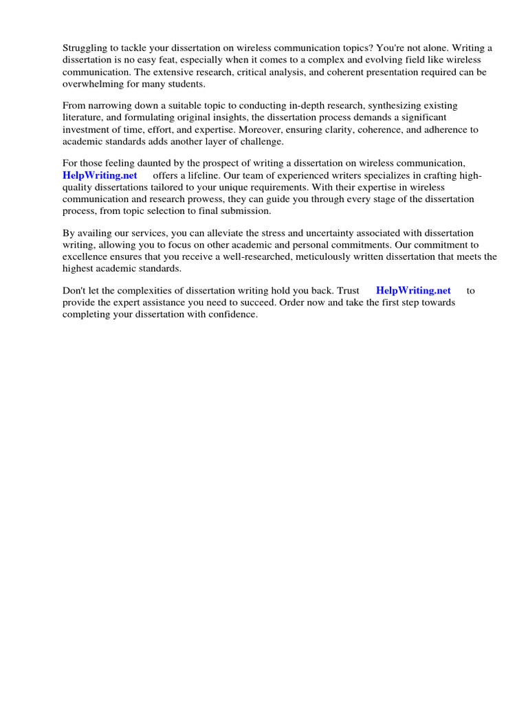 Dissertation Topics Wireless Communication | PDF | Art | Computers