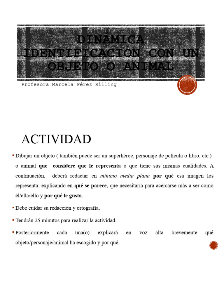 Dinámica de Identificación Con Un Objeto o Animal | PDF