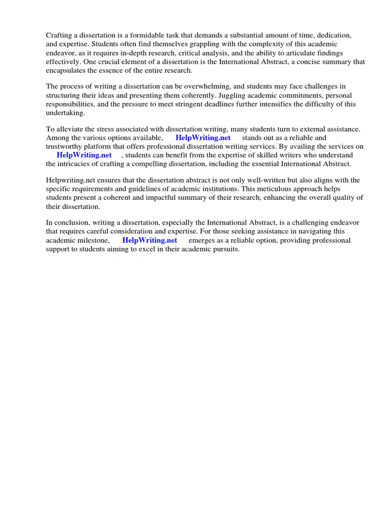 Dissertation International Abstracts | PDF | Thesis
