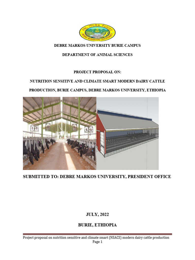 Dairy Farming Proposal for 20 Cows | PDF | Dairy Cattle | Malnutrition