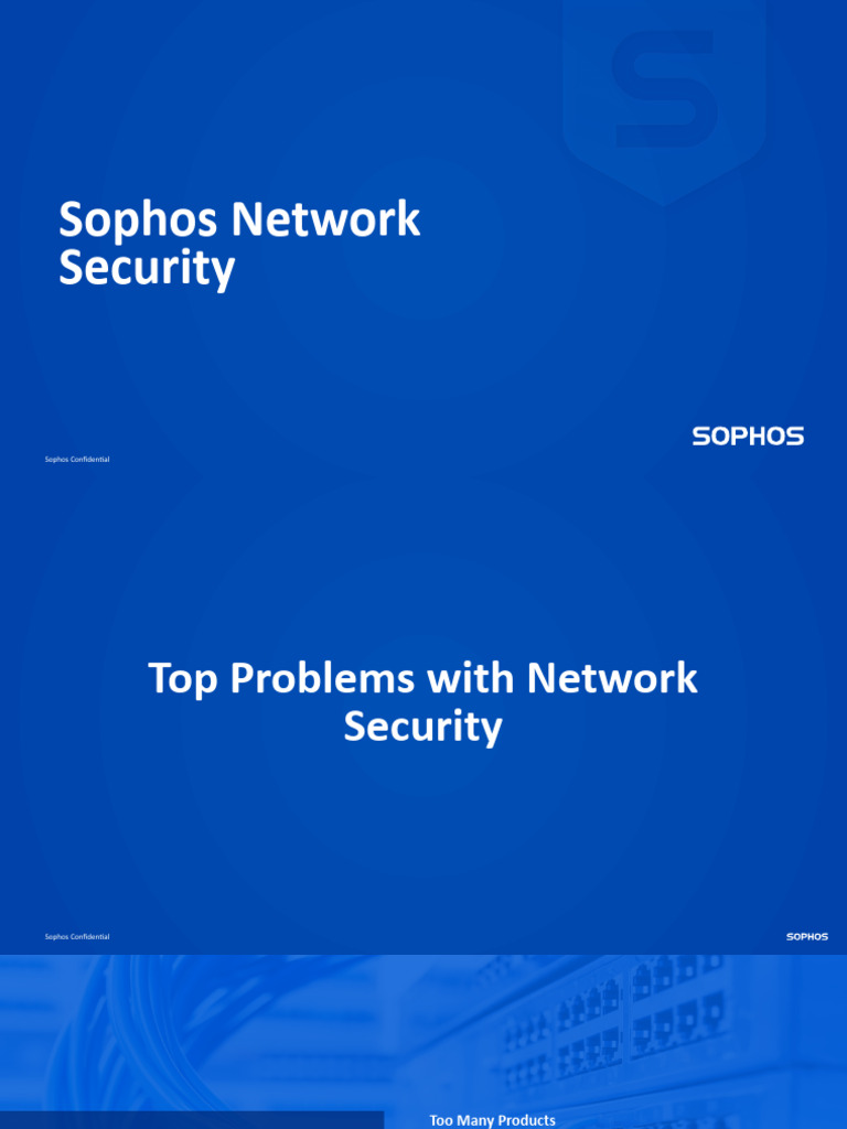Sophos Network Security Portfolio Overview | PDF | Network Switch ...