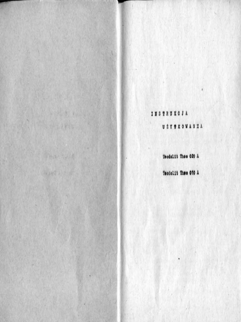 Teodolit Theo020a 010a | PDF