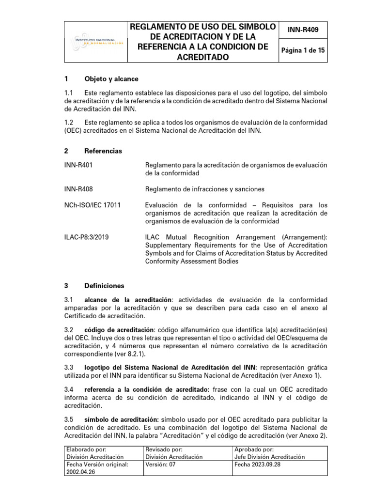 Reglamento de Uso Del Simbolo de Acreditacion Y de La Referencia A La ...