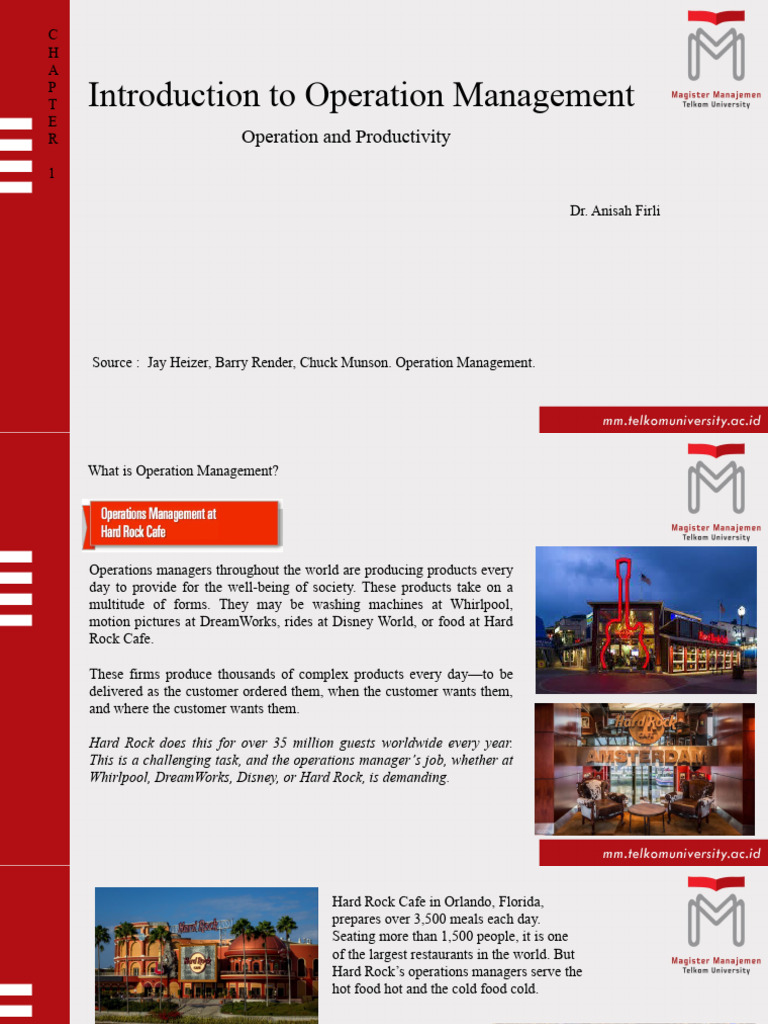 Chapter 1 Introduction To Operation Management | PDF