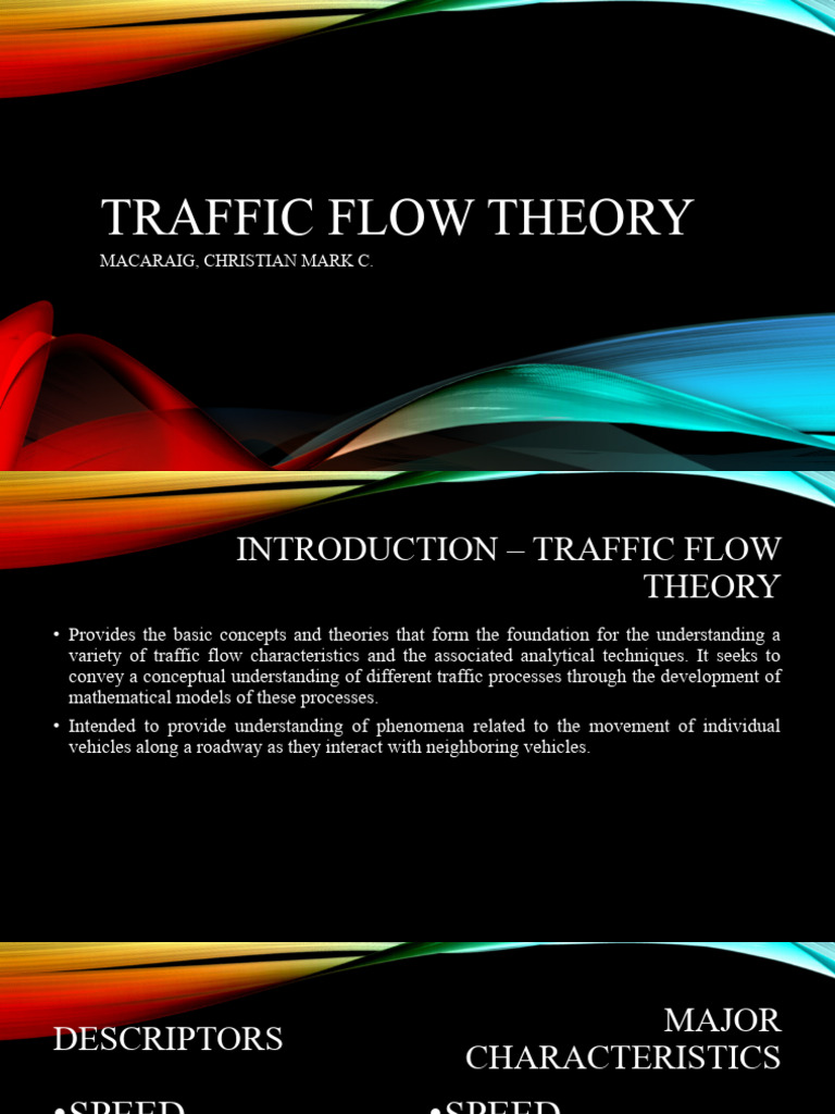 Traffic Flow Theory | PDF | Parking | Speed