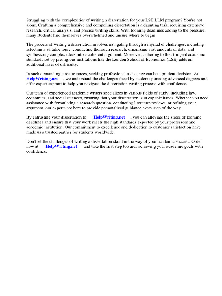 Lse LLM Dissertation Deadline | PDF | European Union | Thesis